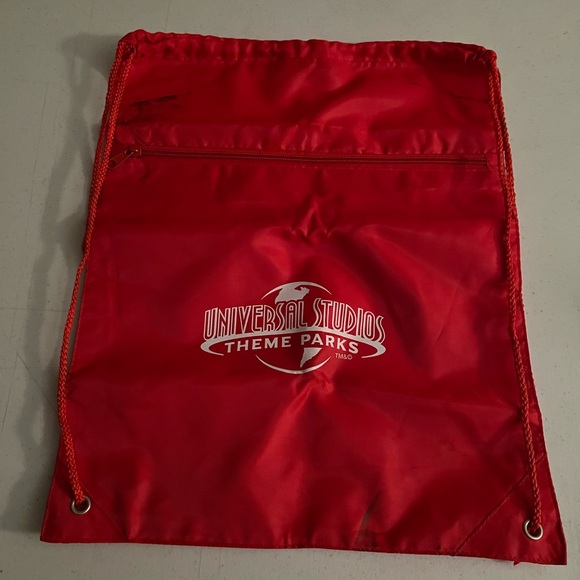 Universal | Bags | Universal Studios Theme Parks Red Drawstring ...